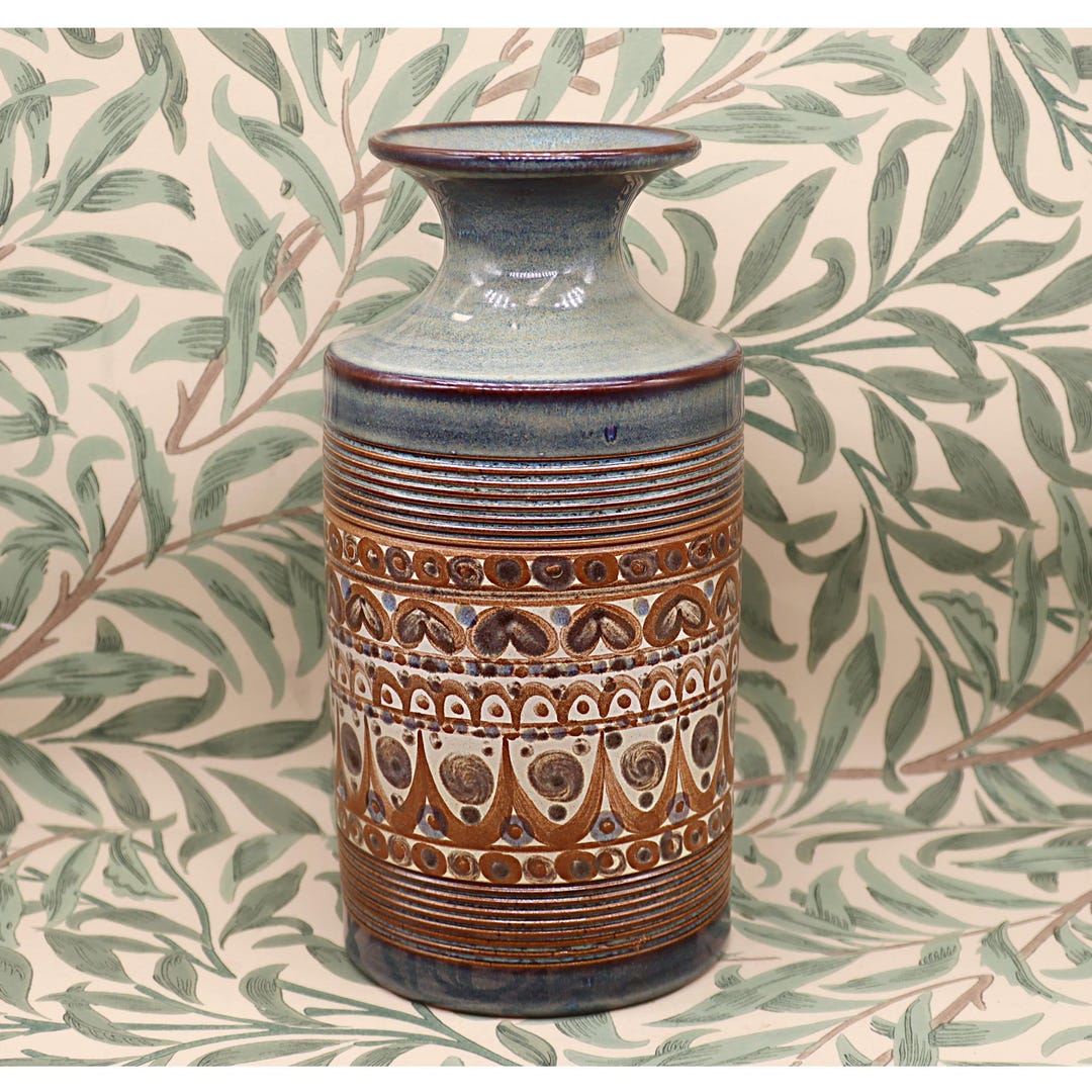 Stunning Vintage Denby Minaret Vase 24cms (9 1/2") High by David Yorath ...