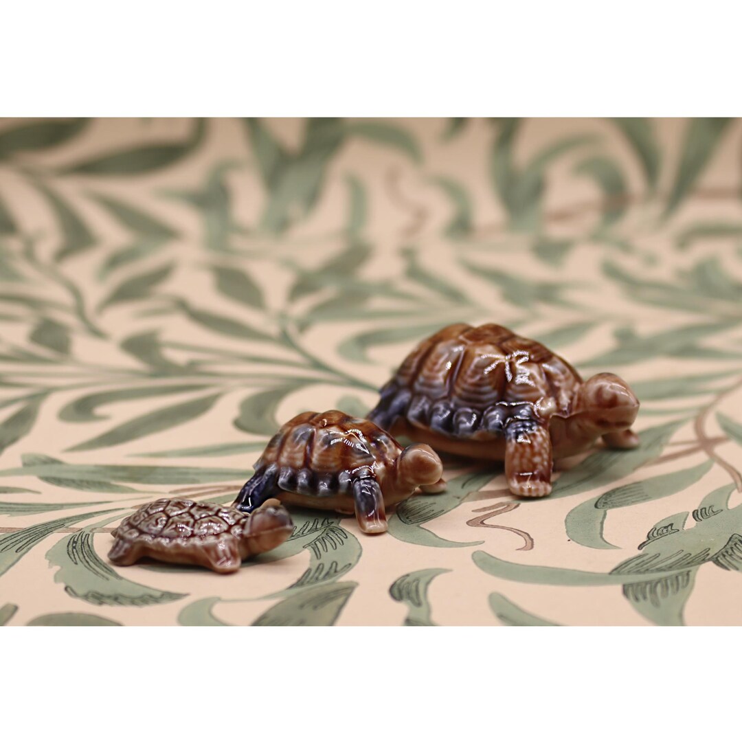 WADE Vintage Trio of Turtle Tortoise Collectibles - Etsy