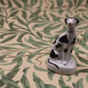 Victorian Miniature Staffordshire Model of A Seated Hound - Etsy