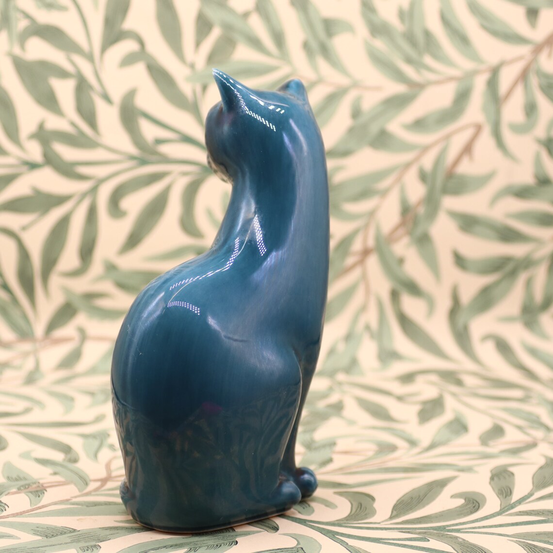 Vintage Poole Pottery Aqua Teal Cat Facing Right Siamese Kitsch Cat ...