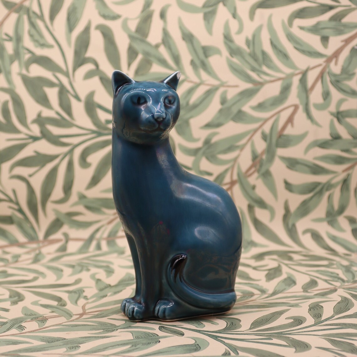 Vintage Poole Pottery Aqua Teal Cat Facing Right Siamese Kitsch Cat ...