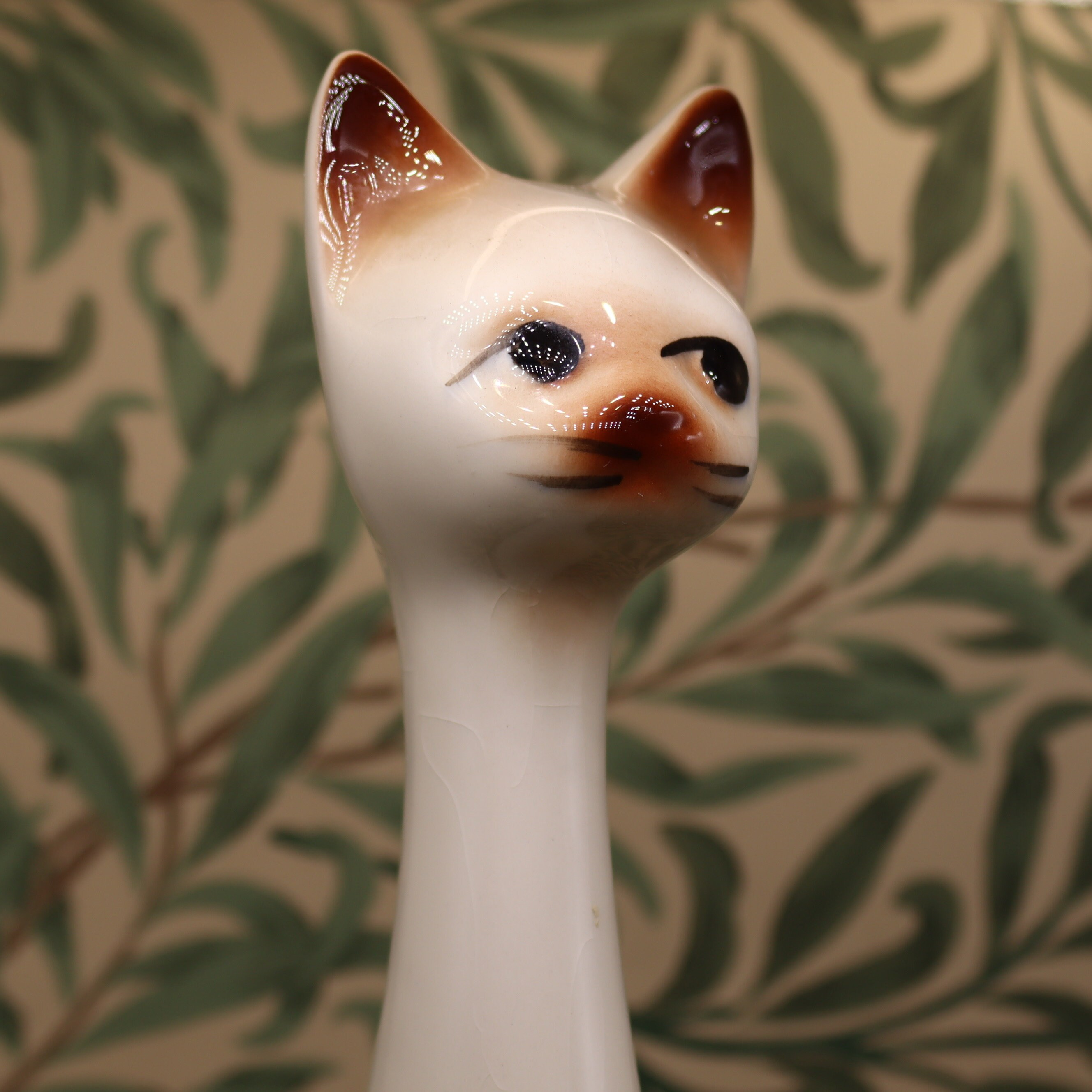 Vintage 1950's Italian Siamese Long Neck Cat Figurine Statue Kitsch ...