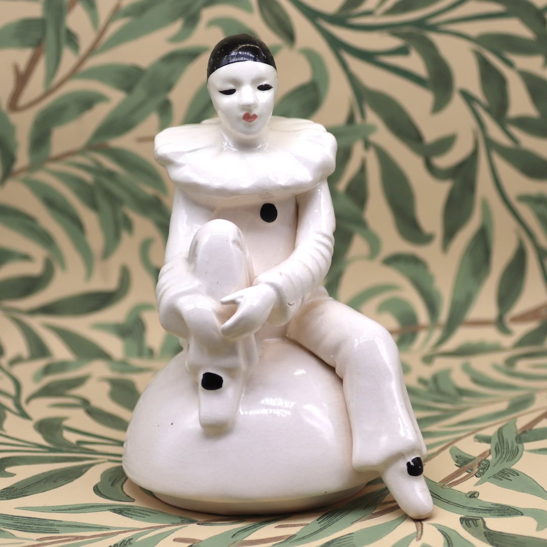 Pierrot Mime Clown 80s Kitsch Ornament Figure - Etsy