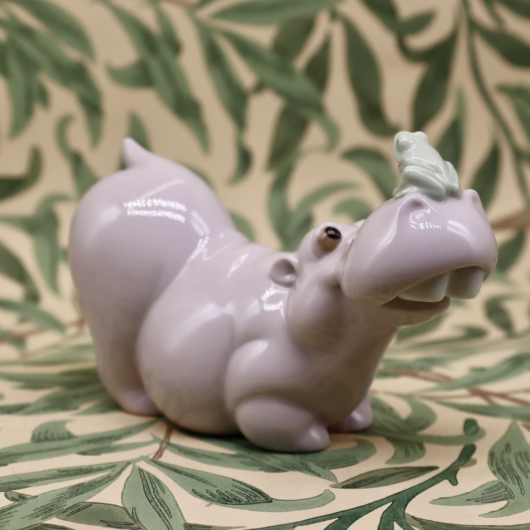 Vintage Lladro Nao Figurine "lakeside Buddies" 1322 Hippo and Frog - Etsy