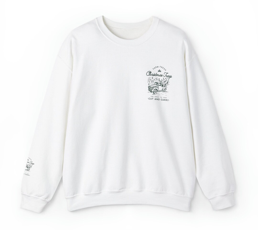 Christmas Tree Hoodie Pine Tree Sweatshirt Holiday Pullover - Etsy