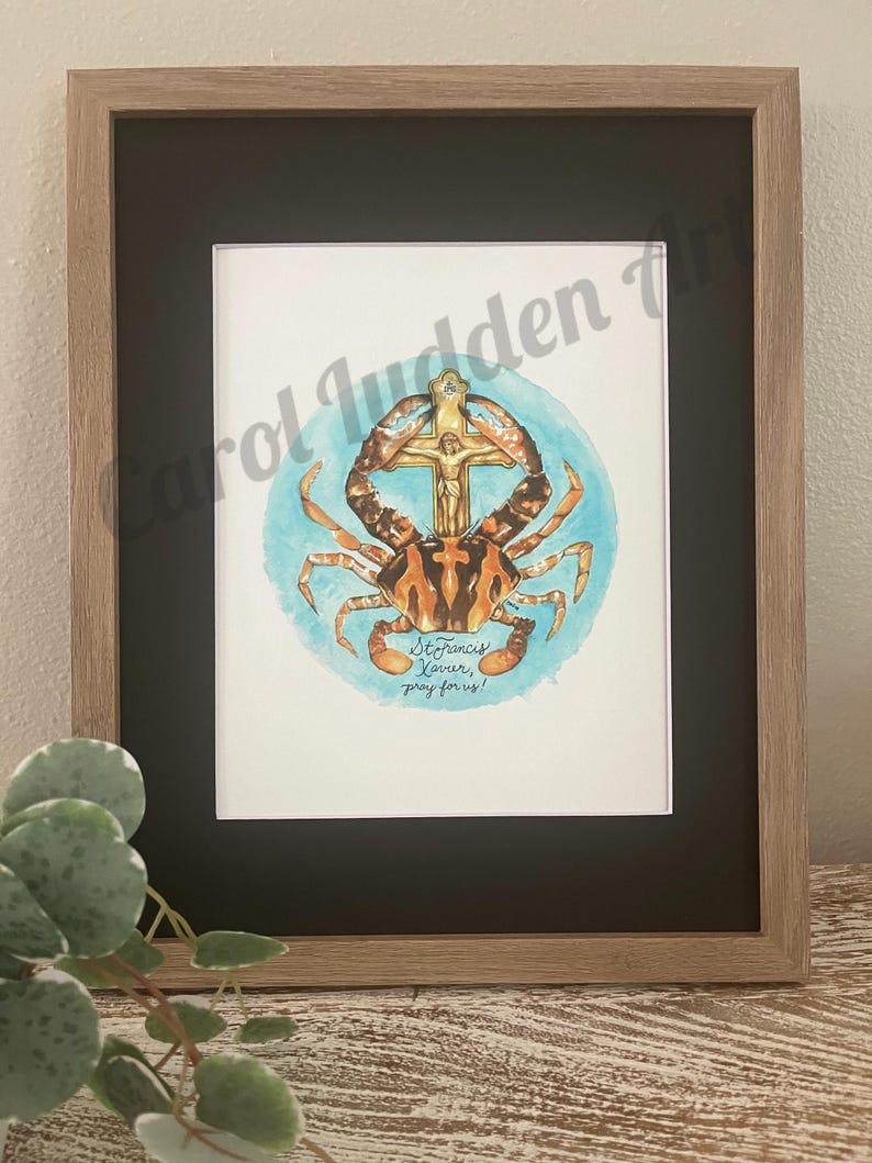 St. Francis Xavier's Crucifix Crab Art Print - Etsy