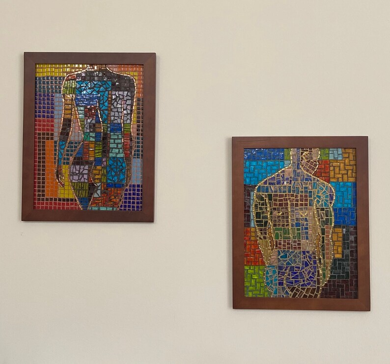 Now You See Me? Woman Torso - Framed Mosaic Art - Etsy