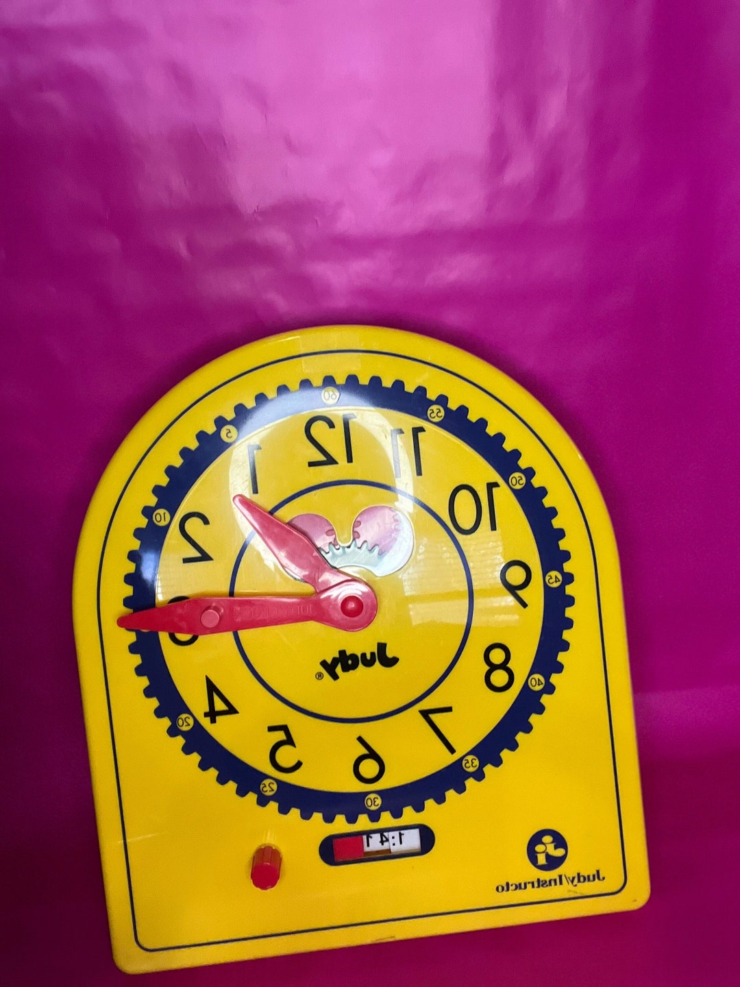 Original Judy Color Coded Clock With Numbers on Bottom, Vintage Judy ...