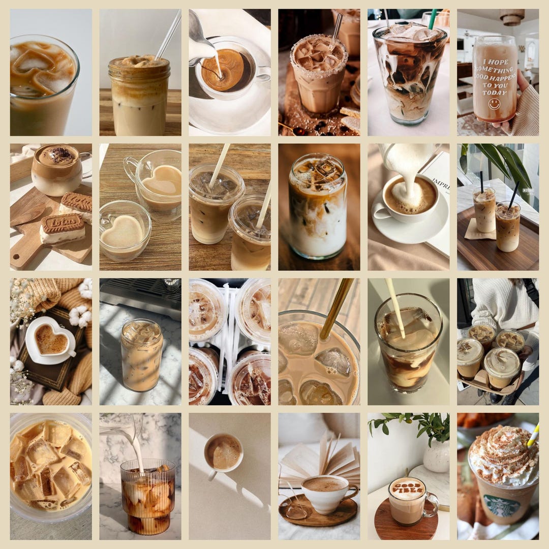 114 PCS Coffee Wall Collage Kit Volume 1 4x6", Coffee Wall Art Prints ...