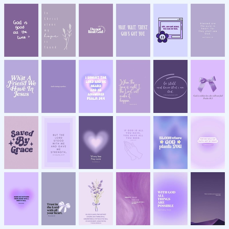 Purple Christian Wallpaper - Etsy