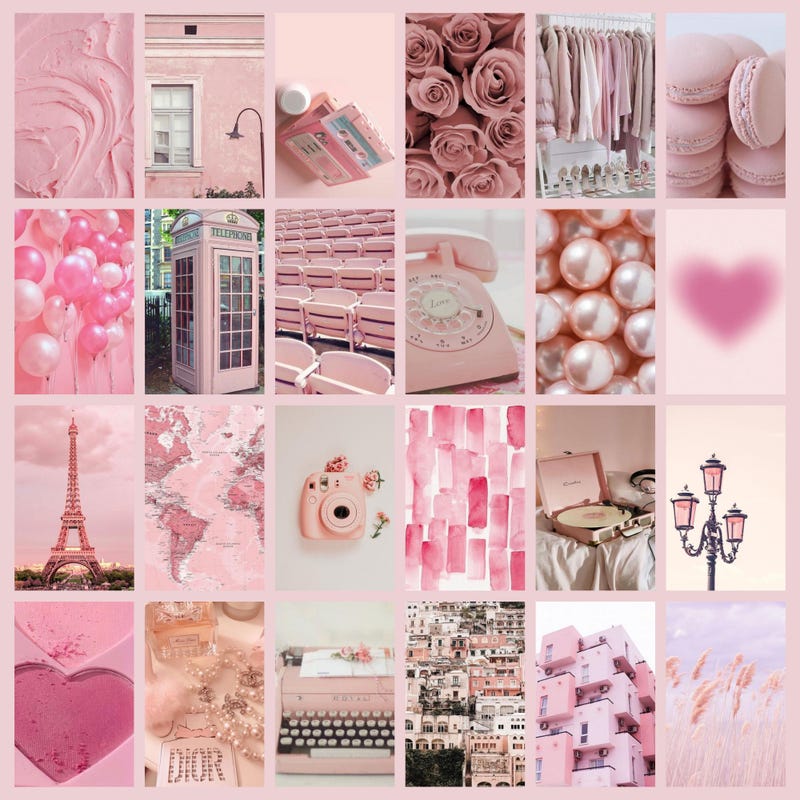 Pink Photo Collage - Etsy