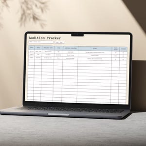 Actor Audition & Submission Tracker – Editable Canva and Google Sheets ...