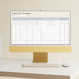 Actor Audition & Submission Tracker – Editable Canva and Google Sheets ...