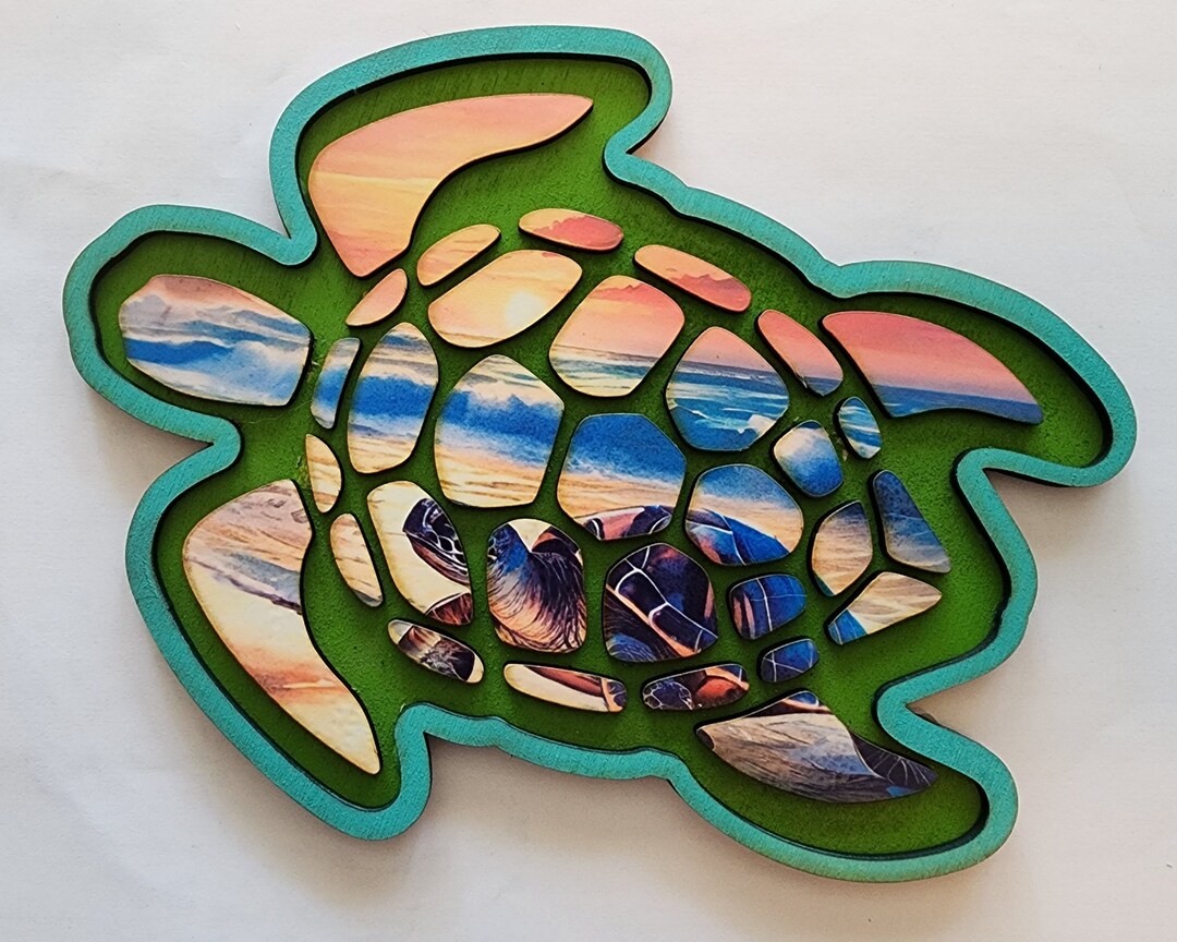 Sea Turtle Wooden Plaque - Etsy