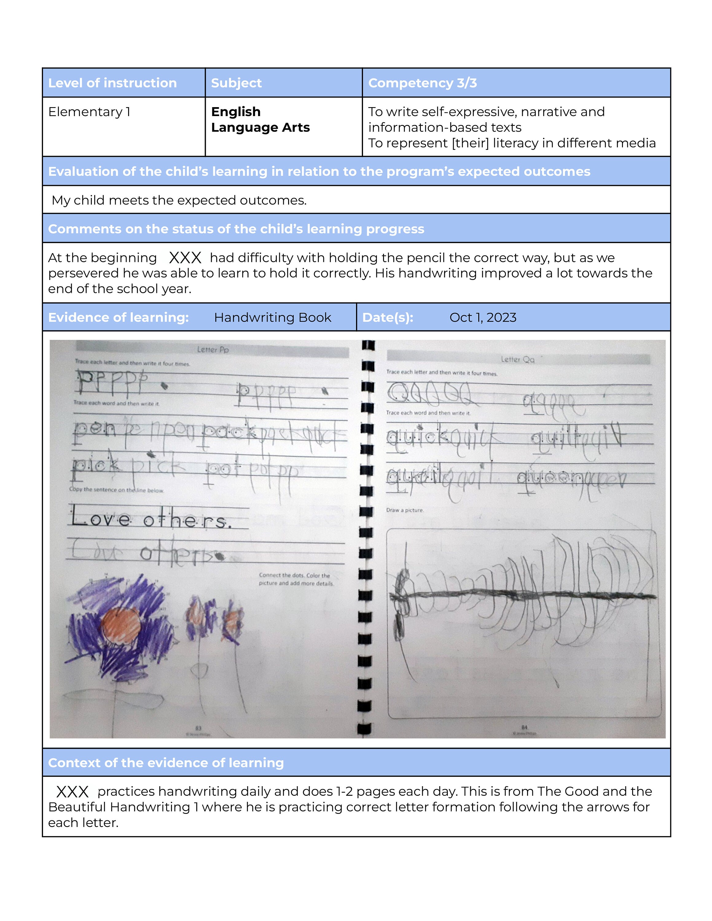 Portfolio Template for Google Docs, Homeschooling Portfolio, DEM ...