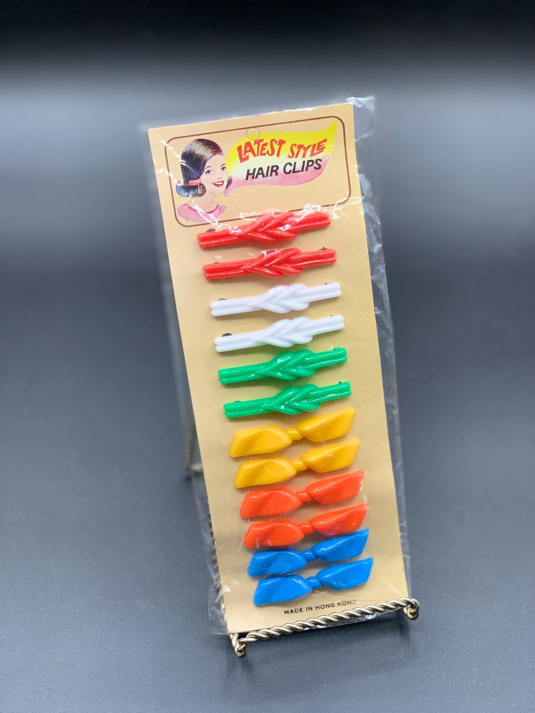 Vintage 1960s/ 1970s ‘latest Style Hair Clips’ - Made in Hong Kong ...