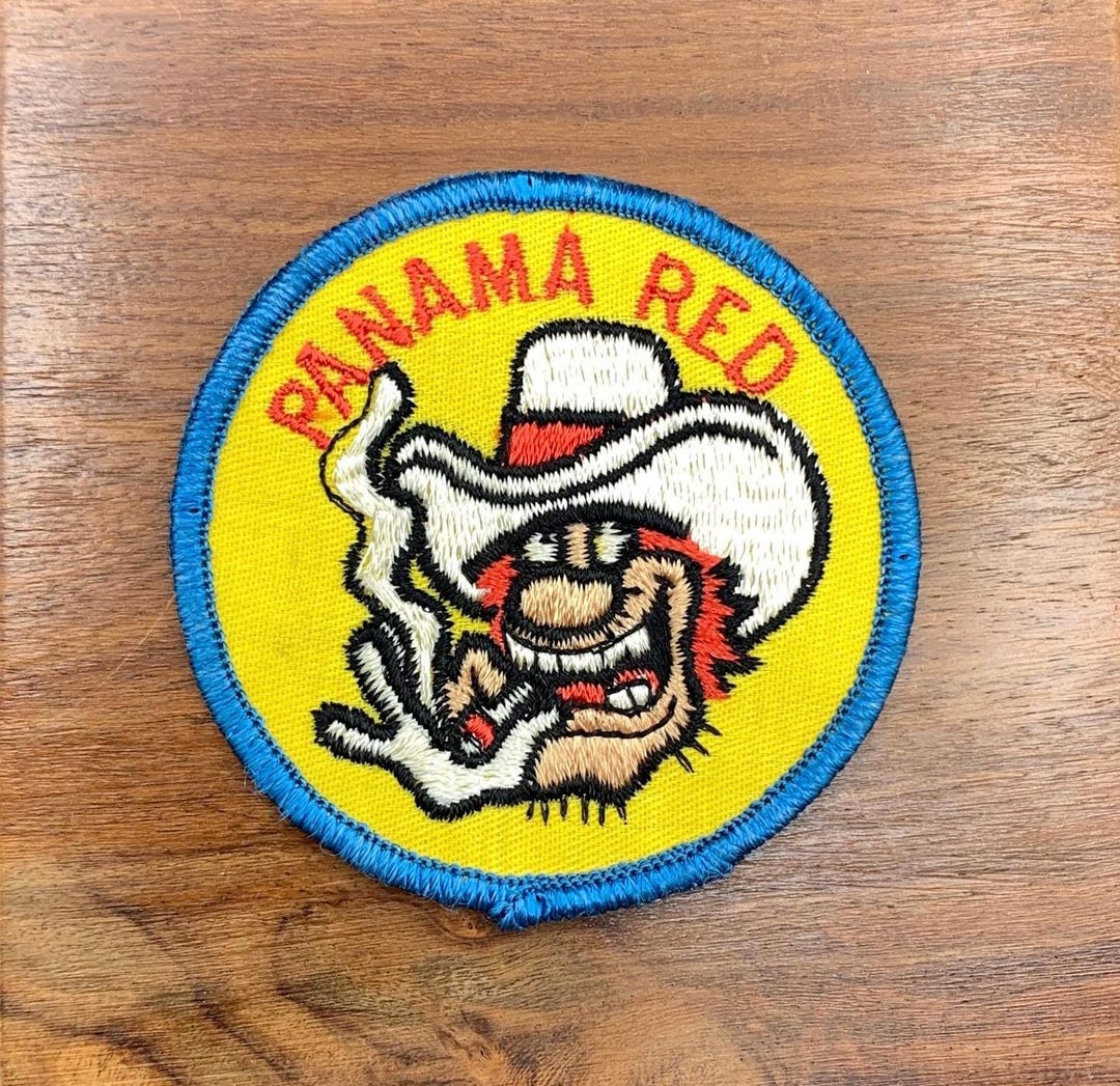 Vintage Panama Red Patch - Circa 1970s - Featuring Bright Colors & a ...