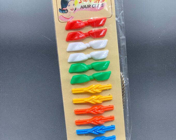 Vintage 1960s/ 1970s ‘latest Style Hair Clips’ - Made in Hong Kong ...