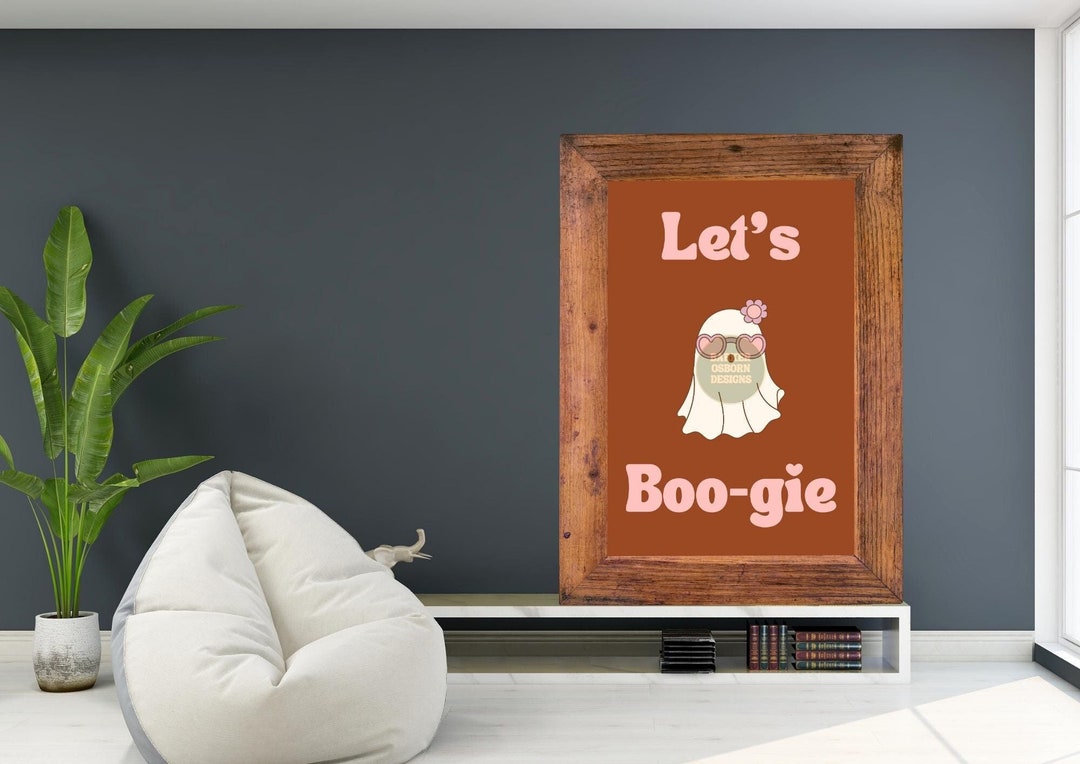 Let's Boogie - Let's Boo-gie - Halloween Wall Art Print - Printable ...