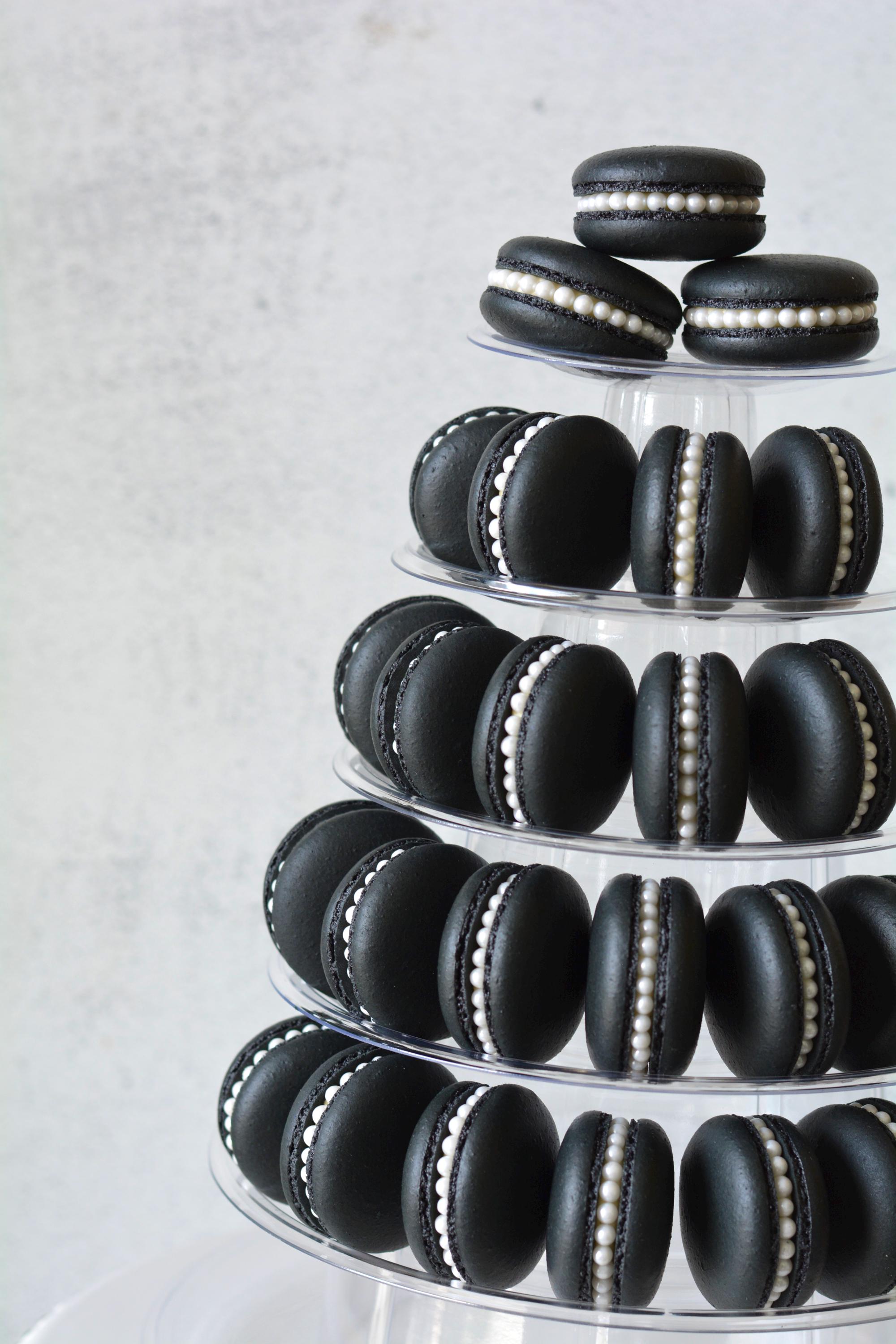 Black Pearl Macarons - Macaroons Cookies Treats Delicious Flavor ...
