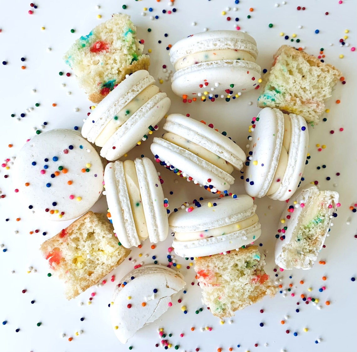 Funfetti Birthday Cake Macarons Macaroons Cookies Treats Delicious ...