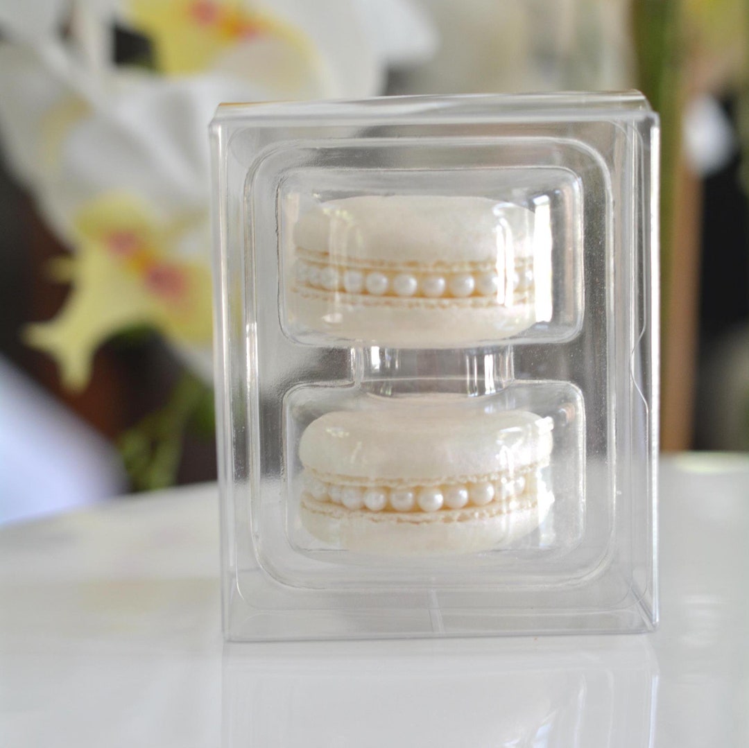 Set of 10 Pearl Macaron Favor Box Macaroons Cookies Delicious Bridal ...