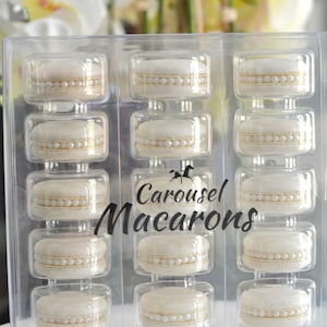 White Pearl Macarons - Macaroons Cookies Treats Delicious Flavor ...