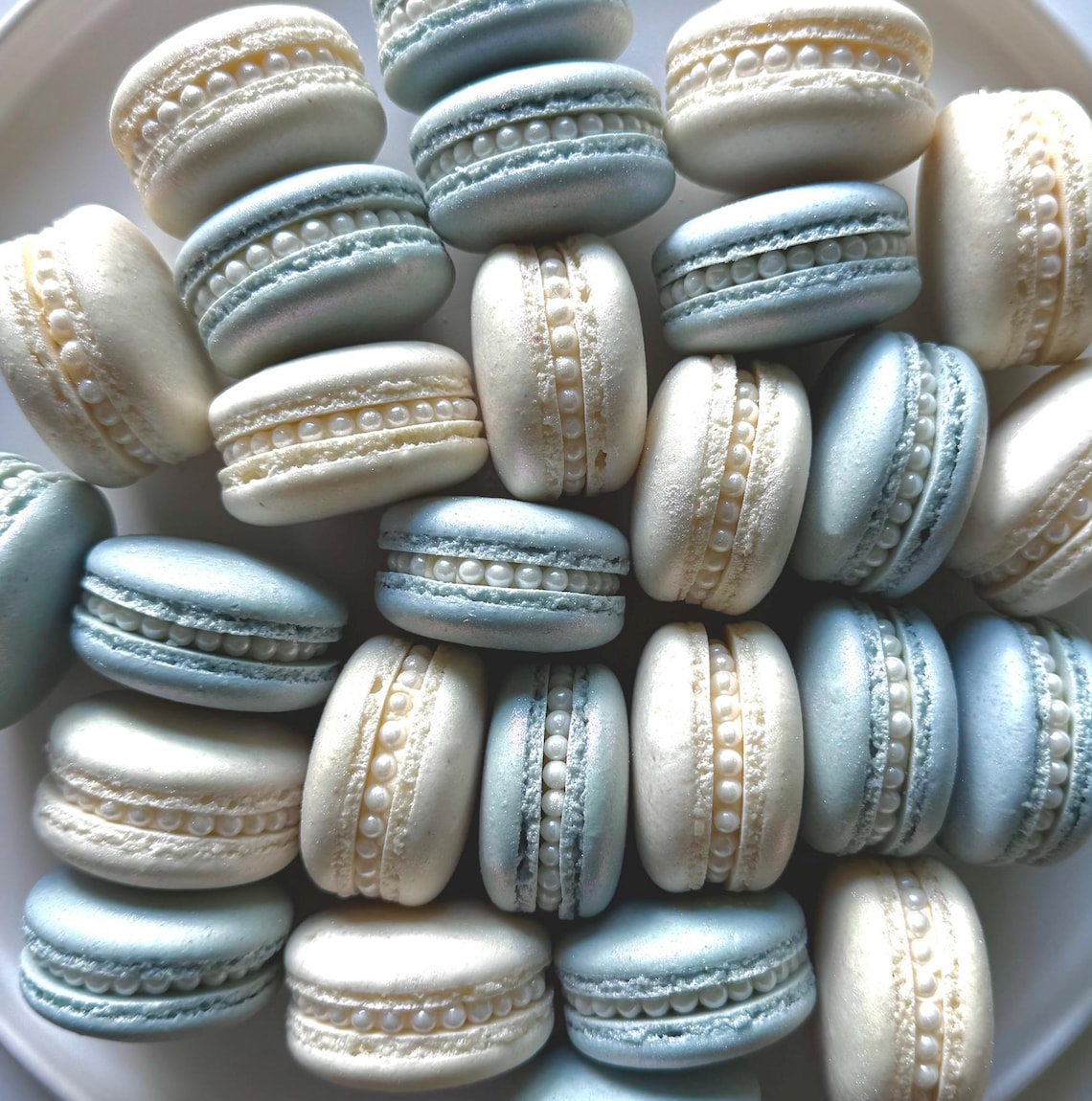 Pearl Macaron Tower - Macaroons Cookies Treats Delicious - Bridal ...