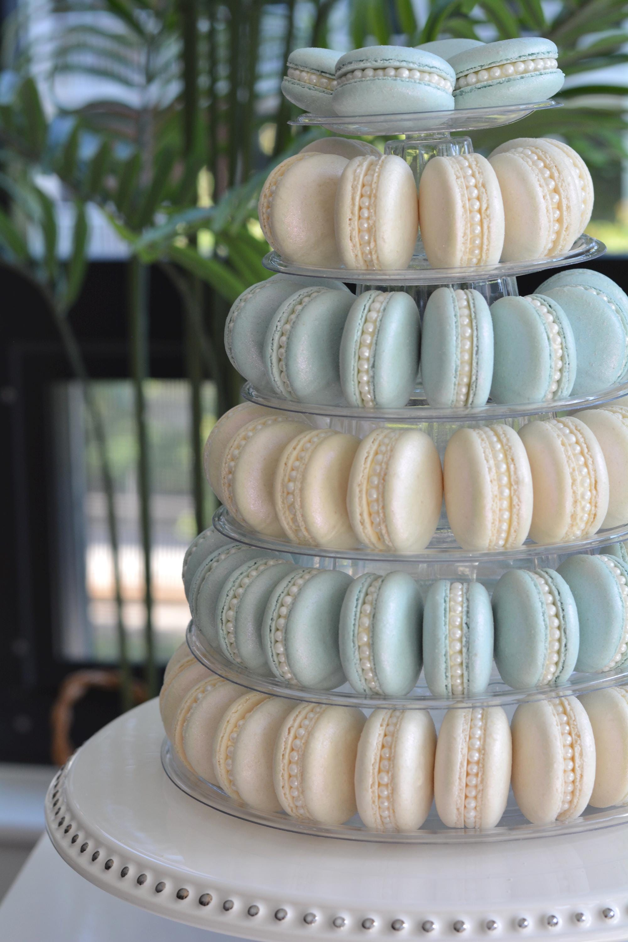 Pearl Macaron Tower - Macaroons Cookies Treats Delicious - Bridal ...