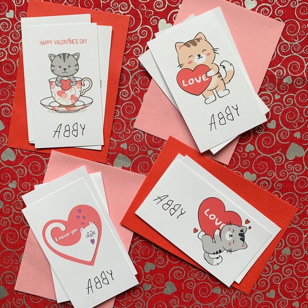 Mini Valentine Cards - Etsy