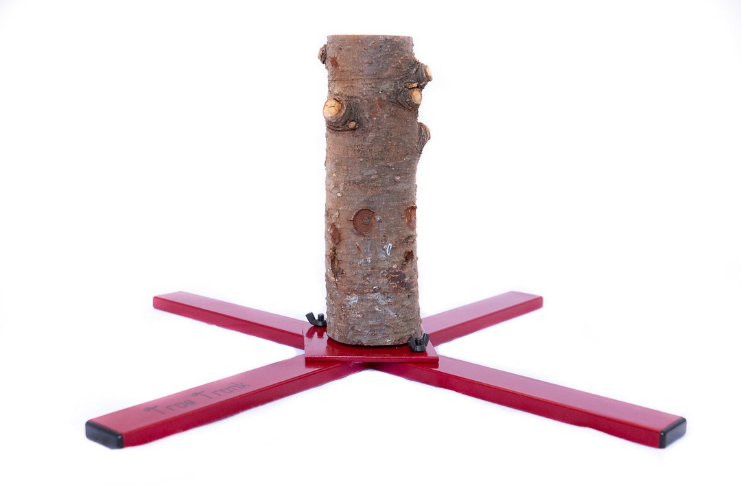 Decorative Christmas Tree Stand Made From the Trunk of a Recycled Tree ...
