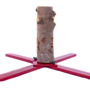Decorative Christmas Tree Stand Made From the Trunk of a Recycled Tree ...
