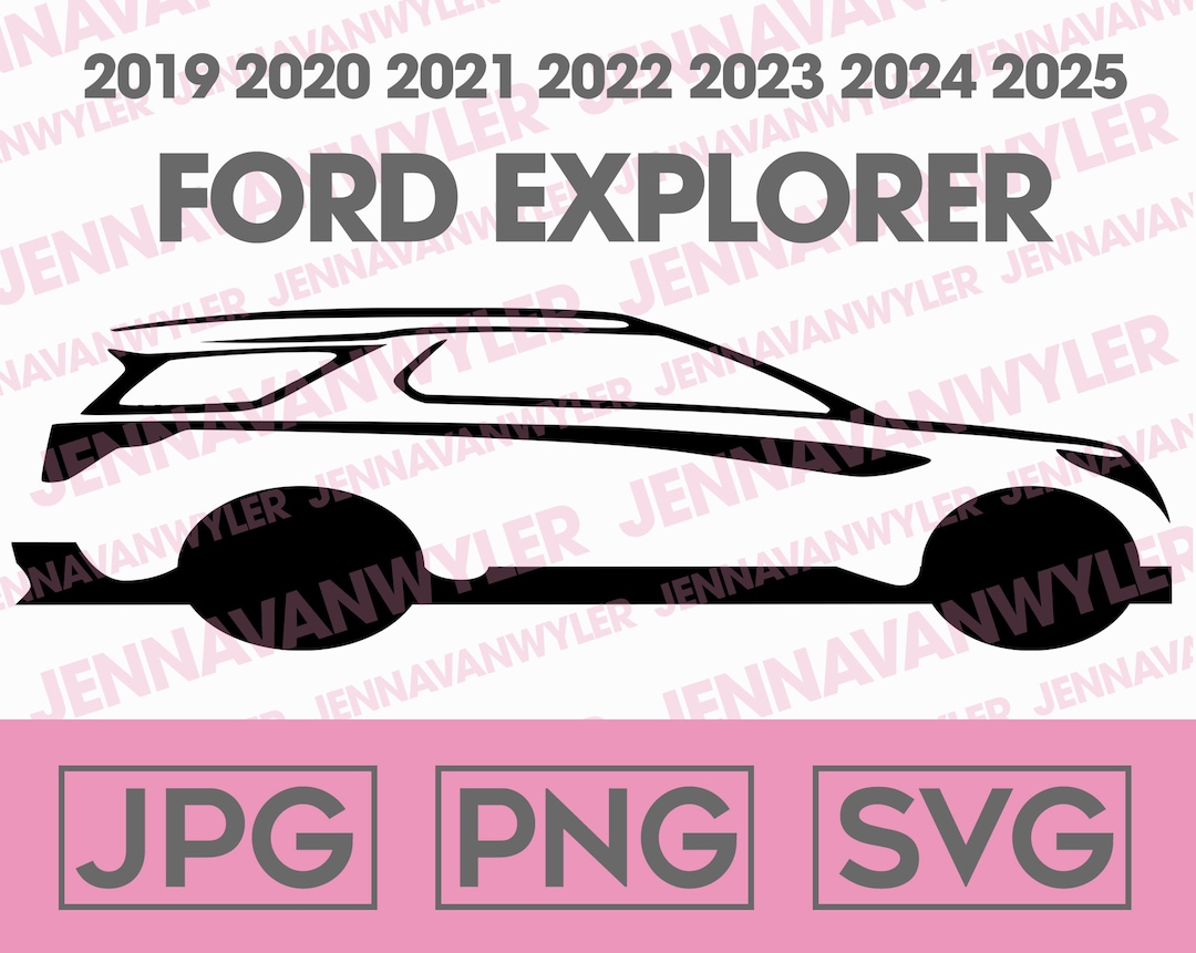 SVG Download Ford Explorer Sticker Window Decal 2019 2020 2021 2022 ...