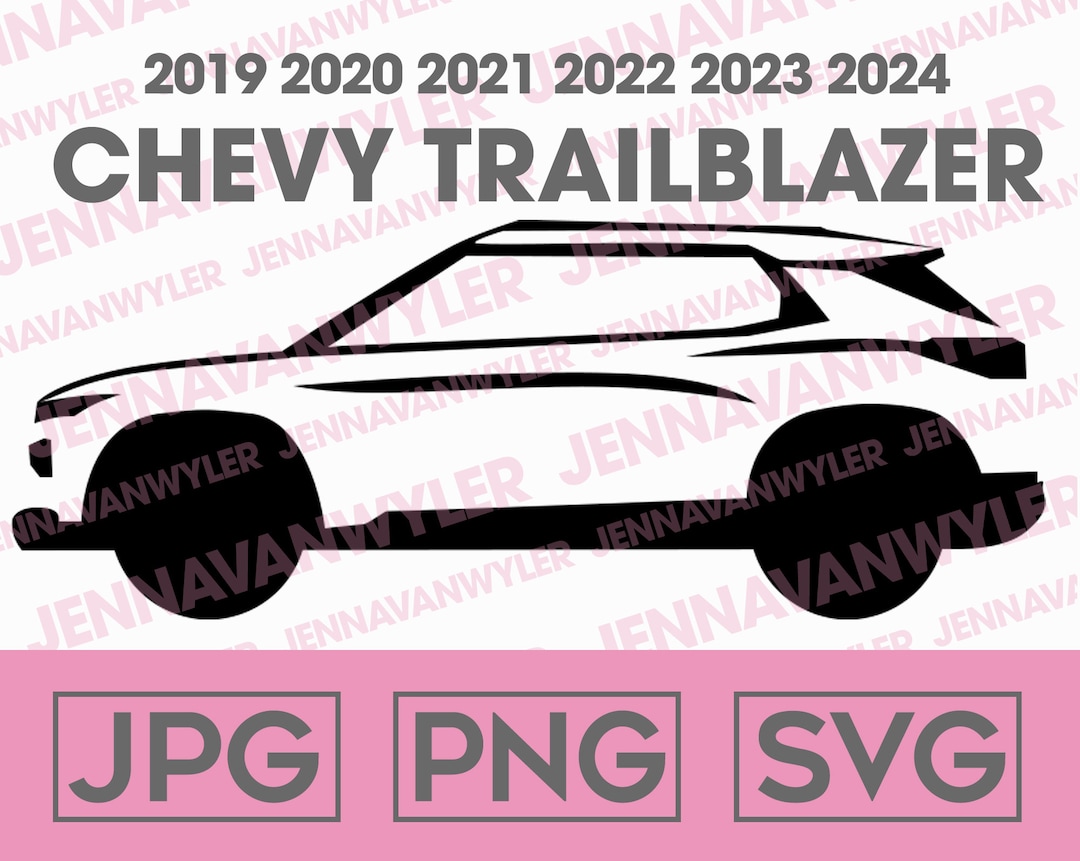 SVG Download Chevy Trailblazer Sticker Decal Window 2021 2022 2023 2024 ...