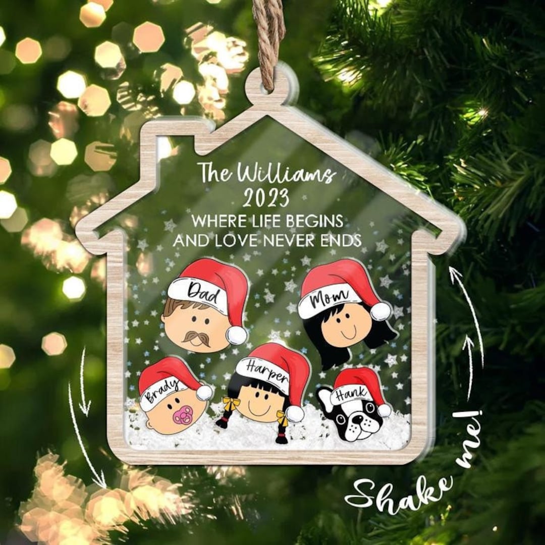 Personalized Funny Shaker Family Ornament Anniversary Gift for Wife ...