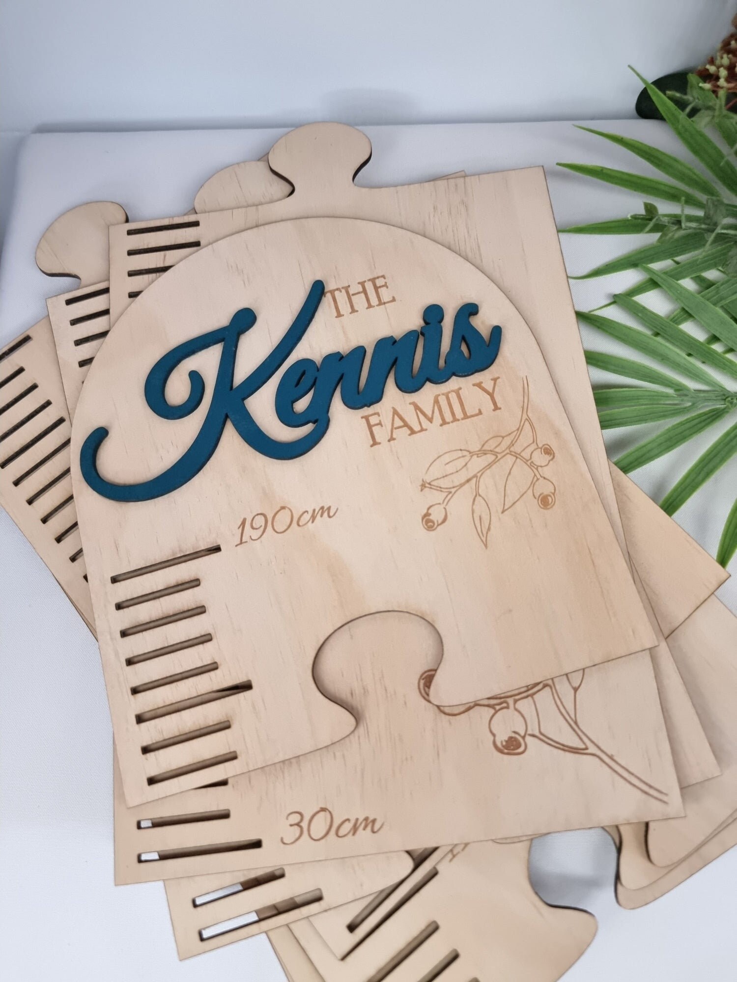 Custom Height Chart Growth Chart Ruler Wooden, Personalized Flower Name ...