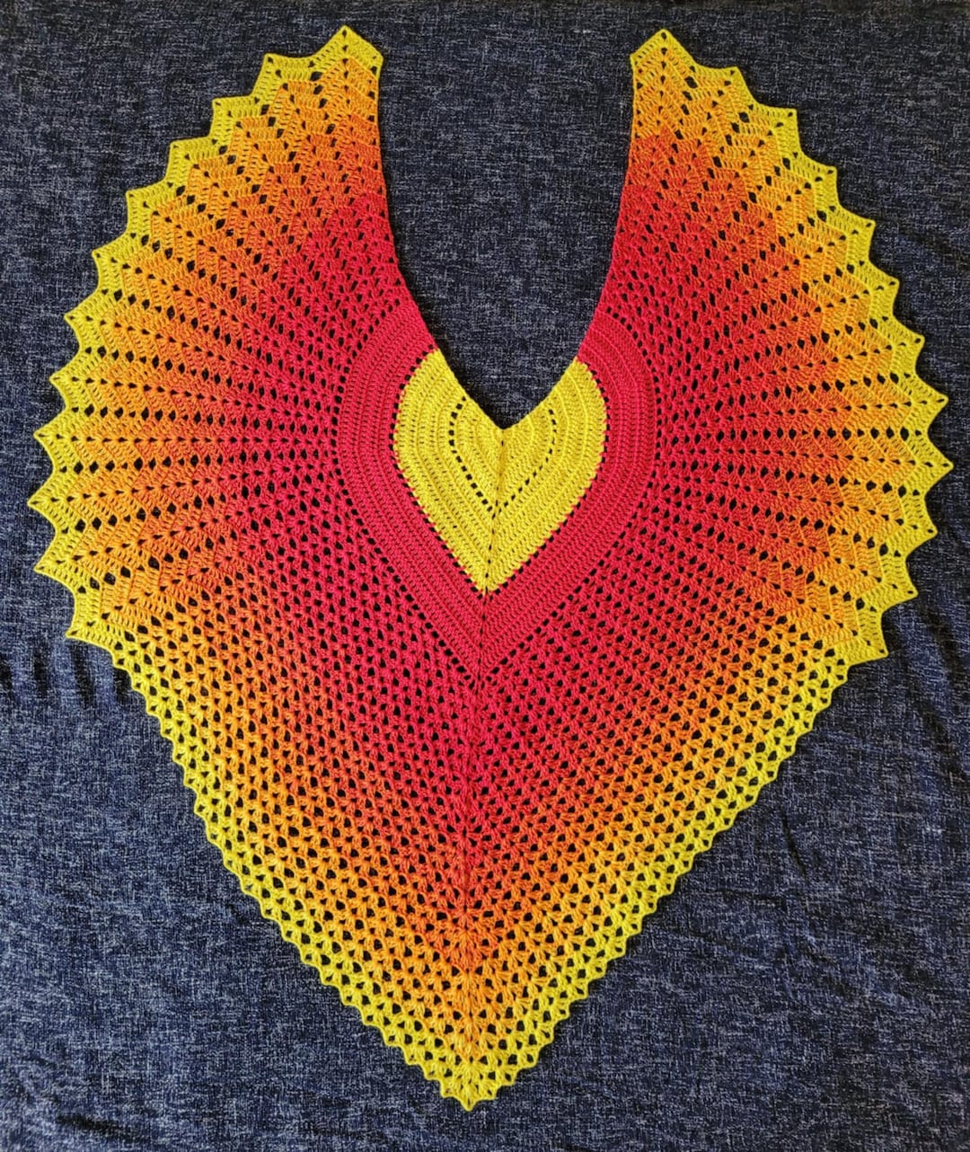 Ultimate Sacrifice Shawl - Finished Product - Etsy