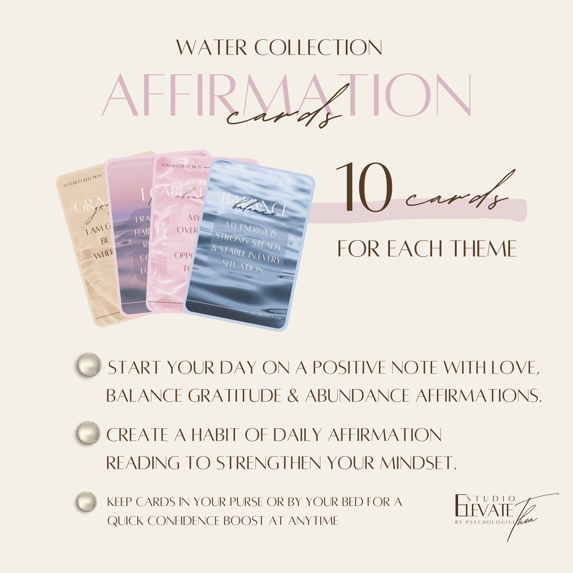 Affirmation Cards CUSTOM Digital Print | Printable Positive Affirmation ...