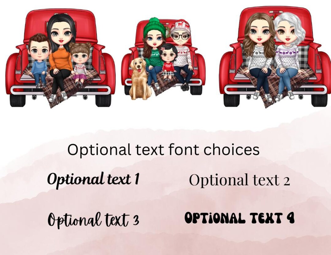 Chibi Custom Glass Ornament . Create Characters for Family, Friends and ...