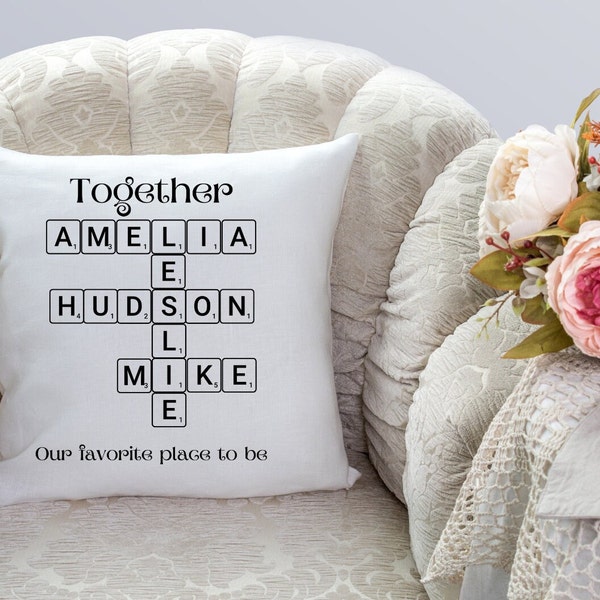 Scrabble Pillow - Etsy