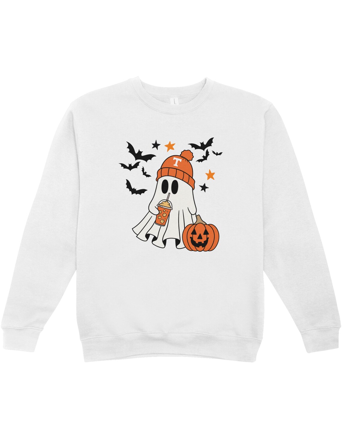 Cute Ghost Football PNG, Halloween Football Fan Volsshirt Design ...