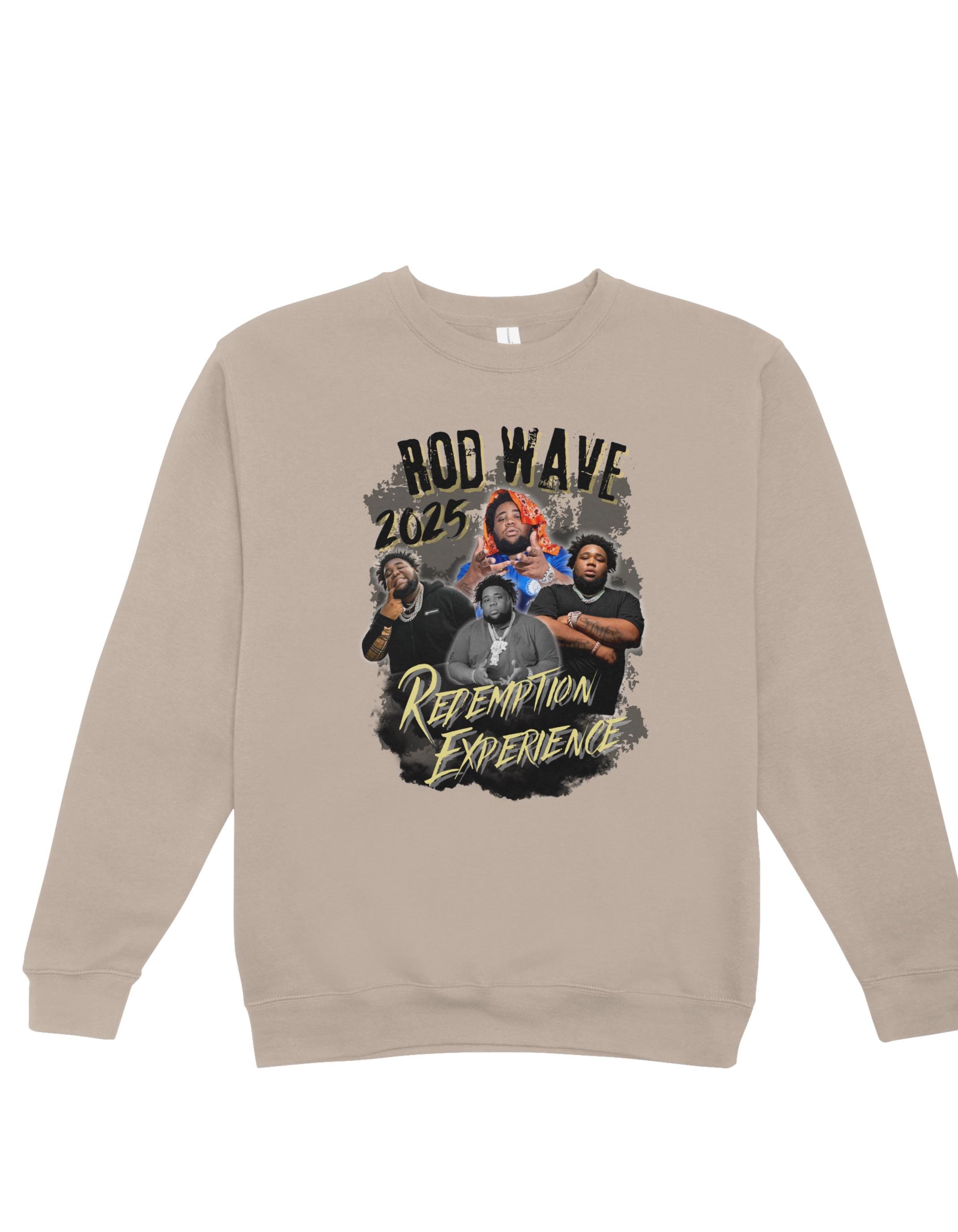 Rod Wave, Rod Wave Shirt Design, Redemption Experience Tour, Concert ...