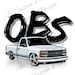 OBS PNG, Old Body Style Chevy Truck, Digital Download, Shirt Design ...