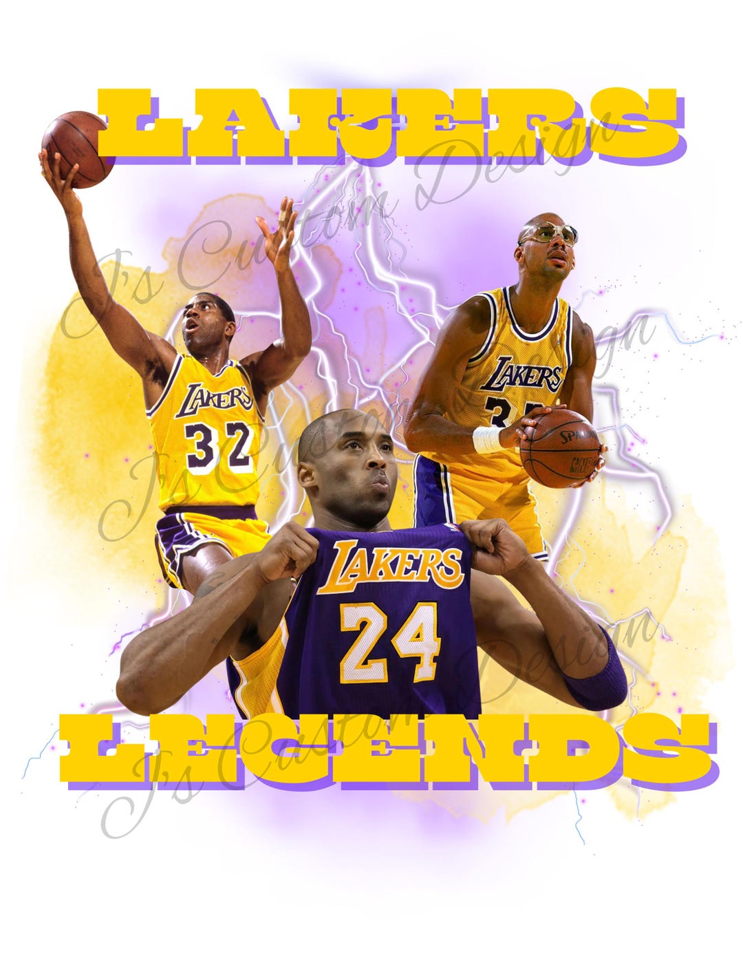 Lakers Legends PNG, Basketball, T-shirt Design, Printable Design ...