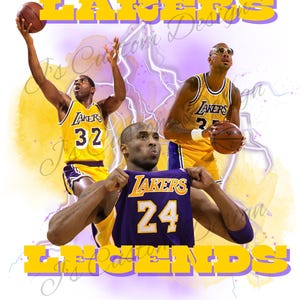 Lakers Legends PNG, Basketball, T-shirt Design, Printable Design ...