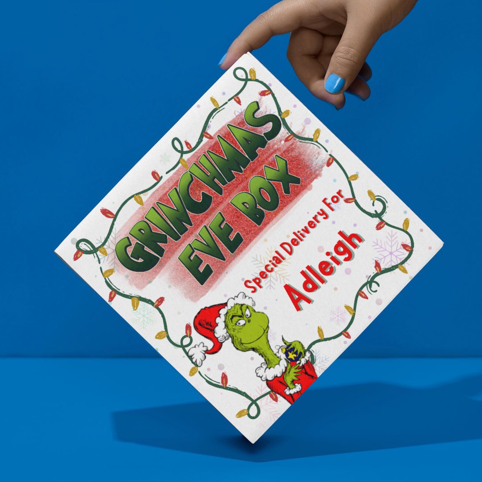 Grinchmas Box Template, Grinchmas Eve Box Template for Canva Users ...