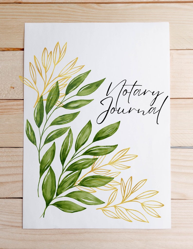 Notary Journal - Etsy