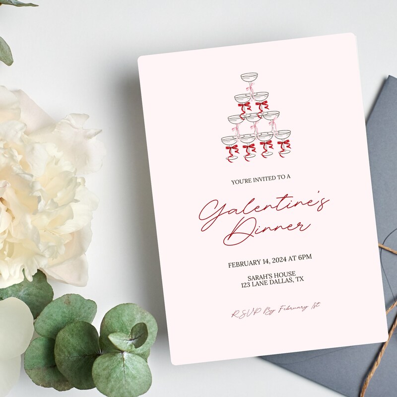 Champagne Invitation - Etsy