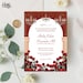 Maroon Elegant and Luxurious Nikkah Invitation, Red Roses, Islamic ...