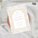 Elegant Islamic Wedding Invitation Template, Muslim Wedding Invite ...